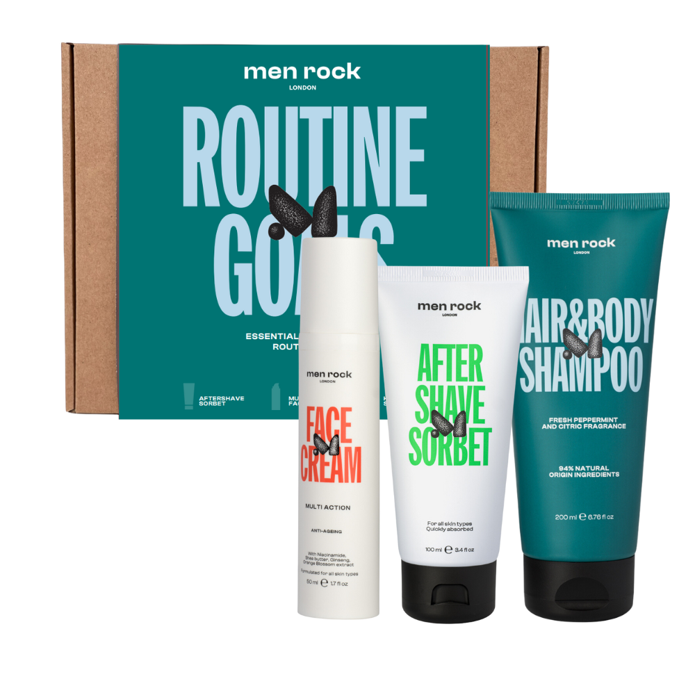 Men Rock ROUTINE GOALS Essential Grooming Routine Kit – menrock.co.uk